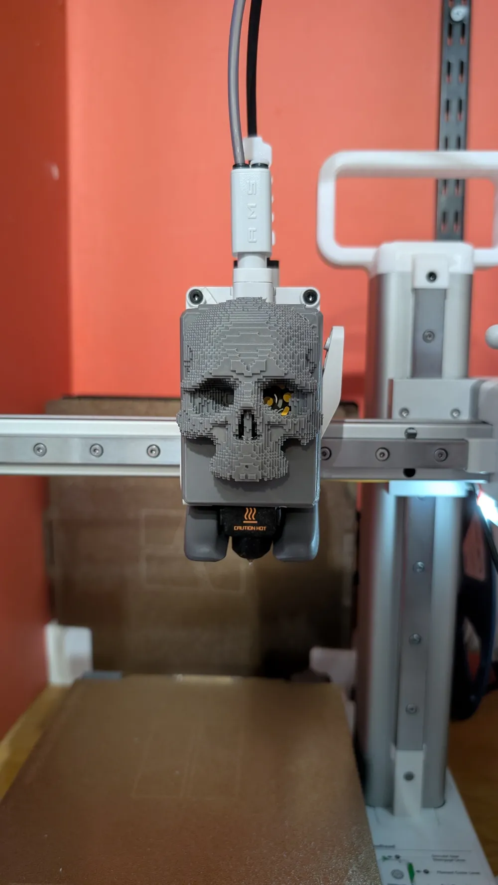 8 bits skull extruder cover for a1 / a1mini - Free 3D Print Model ...