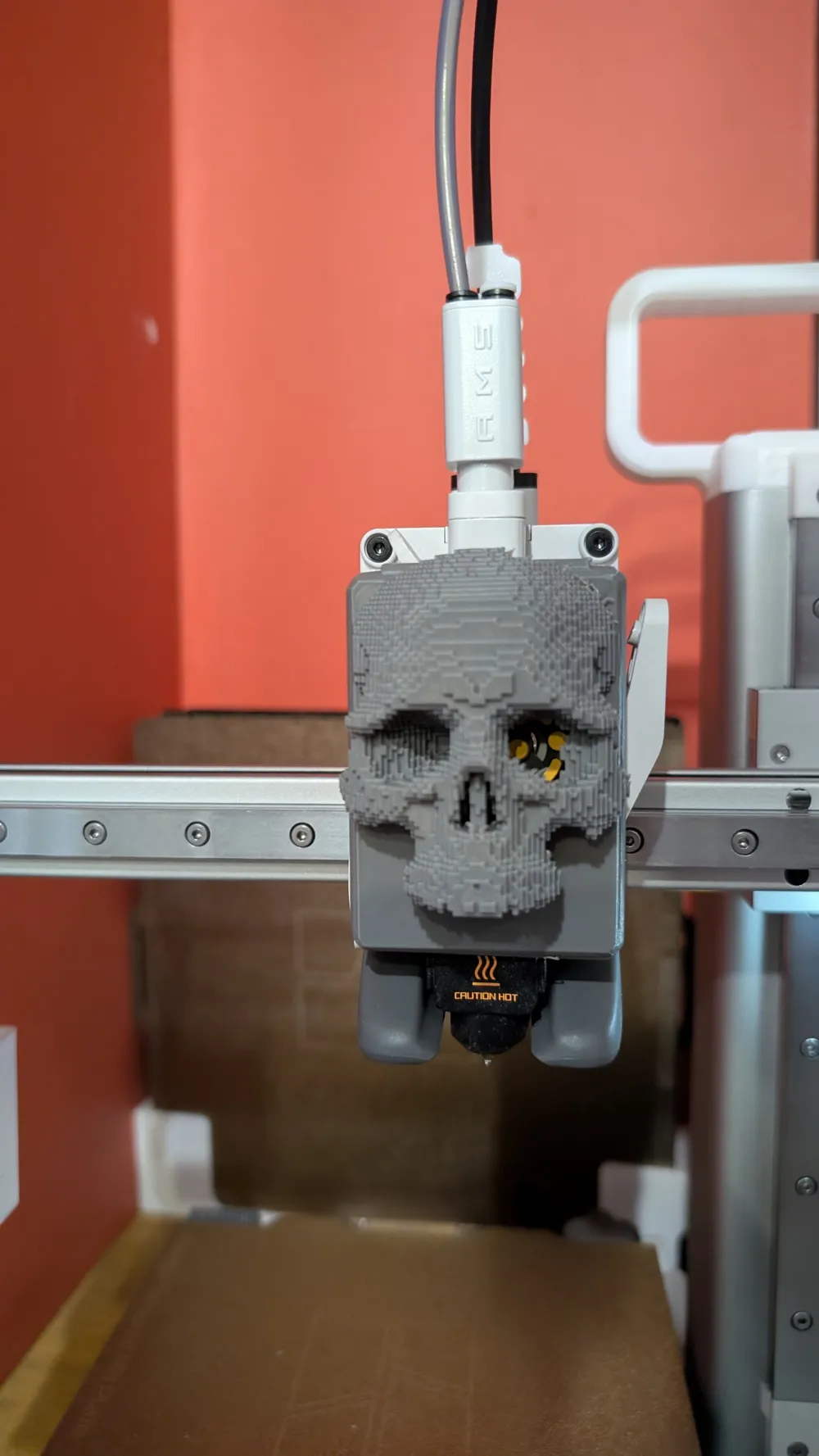 8 bits skull extruder cover for a1 / a1mini - Free 3D Print Model ...