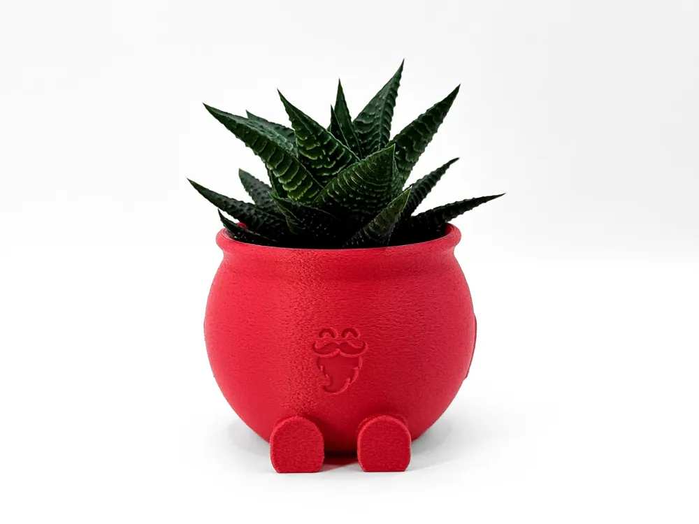 Poki the Pot - Santa Edition - Free 3D Print Model - MakerWorld