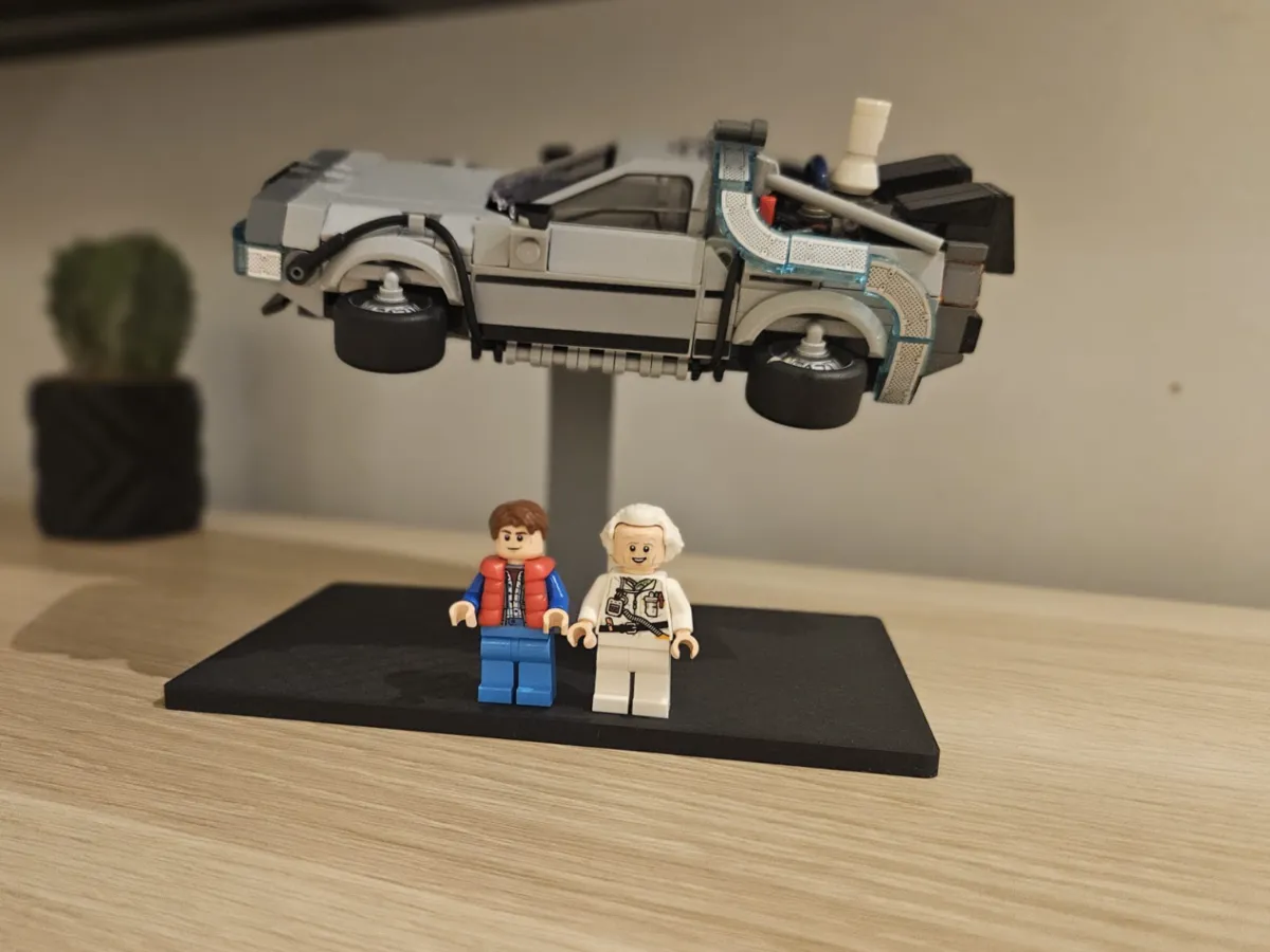 Stand L.EGO 77256 Speed Champions Delorean - Free 3D Print Model ...