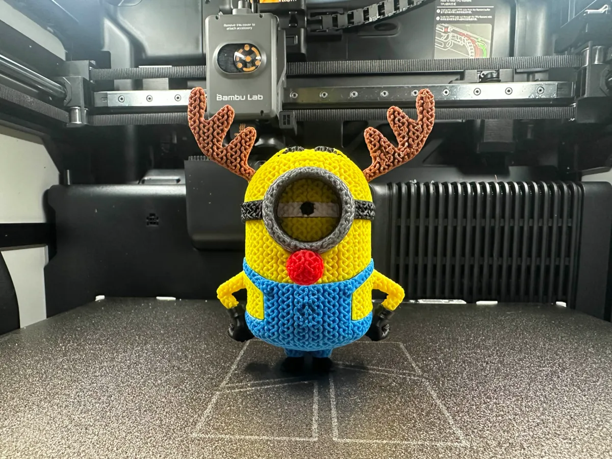 MINION STUART REINDEER WOVEN NO AMS - Free 3D Print Model - MakerWorld