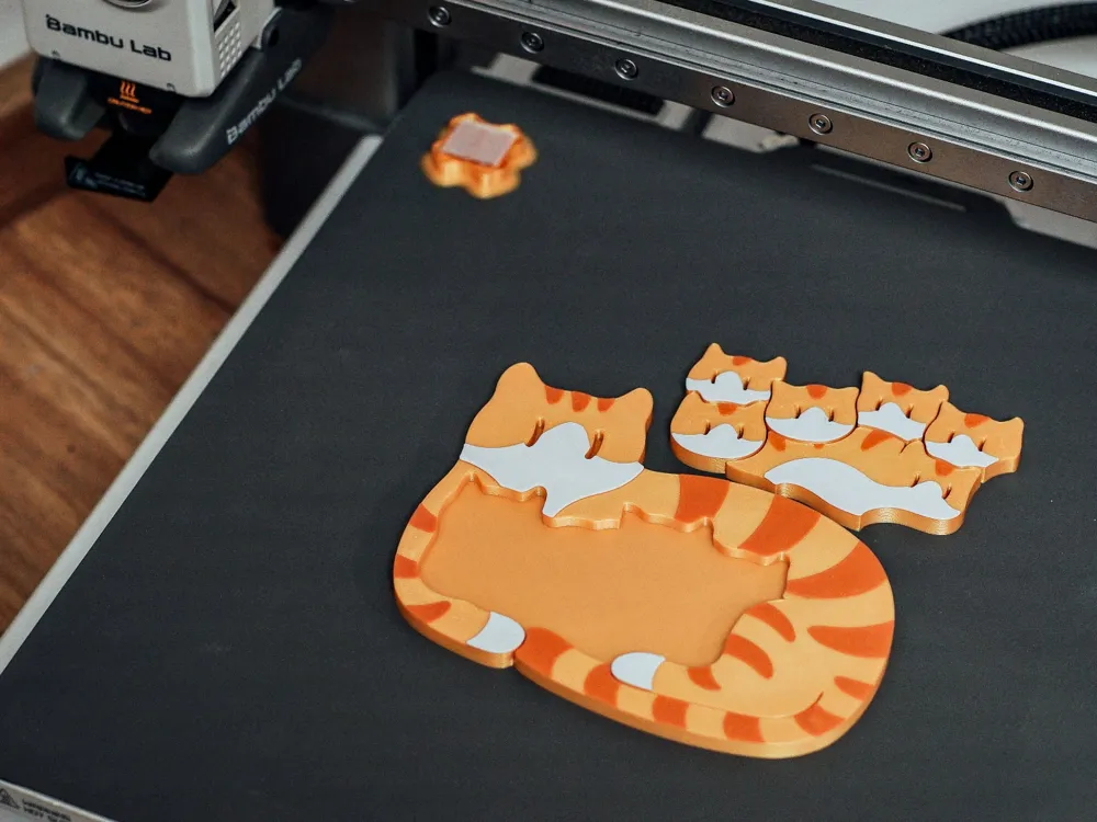 Crowded Cats Puzzle 03 - Free 3D Print Model - MakerWorld
