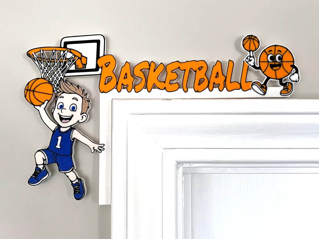 Basketball Door Corner Decor - Free 3D Print Model - MakerWorld