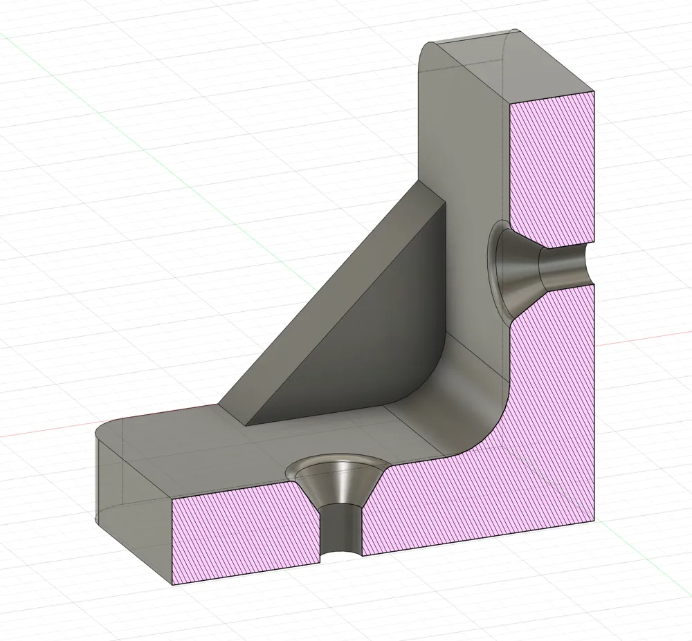 Angle Shelf Bracket - 20x20mm - holes 2.5 mm diameter with recess by ...