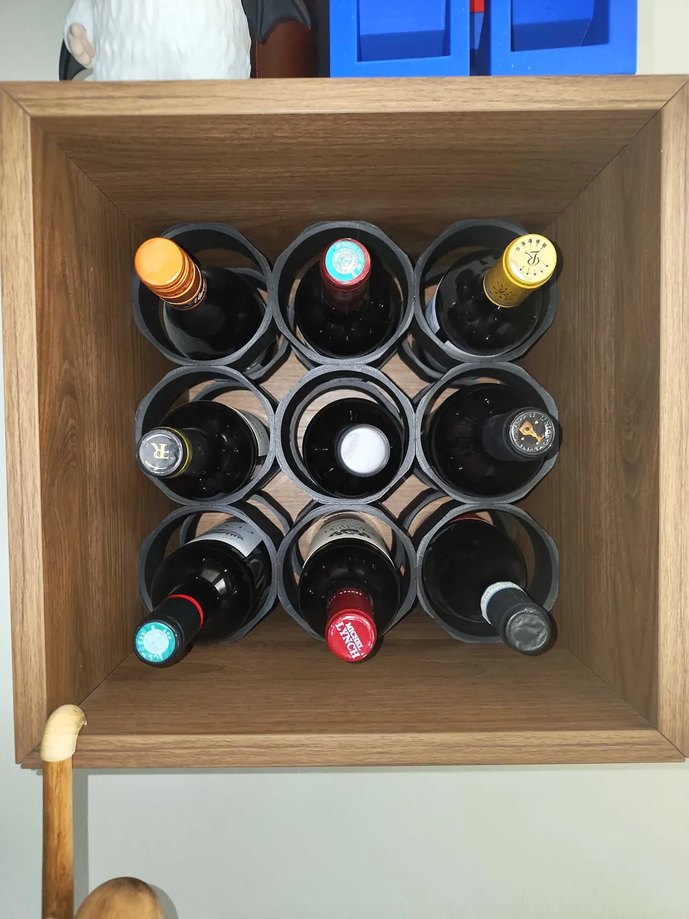 Modular Wine Rack Insert for IKEA EKET Shelf - Free 3D Print Model ...