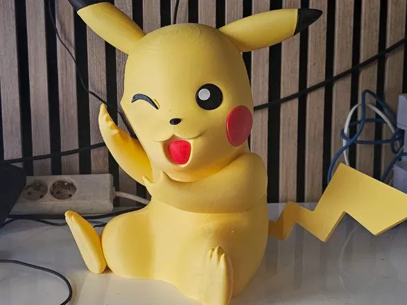 Multi-part Pikachu phone stand - Free 3D Print Model - MakerWorld