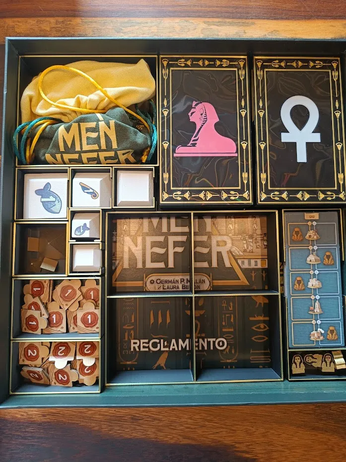 Men-Nefer + Promo Boardgame Insert Ornate Gold - Free 3D Print Model ...