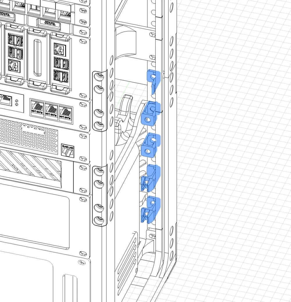Server Rack Cable Management Mounts - Free 3D Print Model - MakerWorld