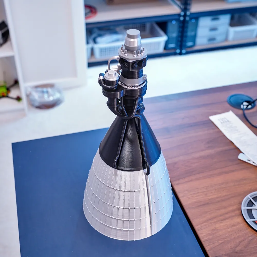 SpaceX Raptor 3 Vacuum Rocket Engine 1/10th scale by CrazyJ - MakerWorld