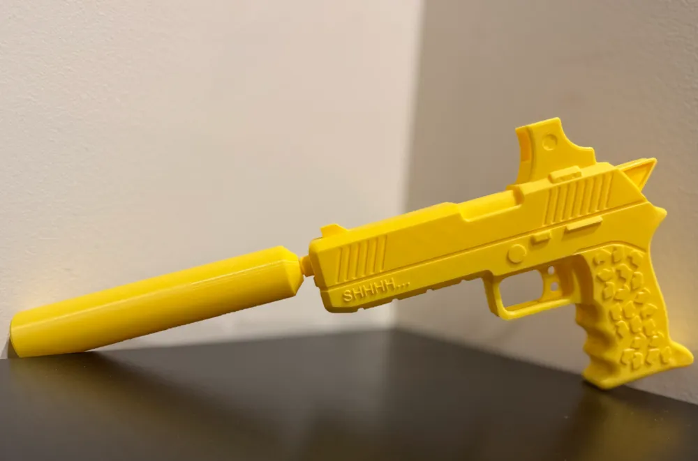 Fortnite Suppressed Pistol - Free 3D Print Model - MakerWorld
