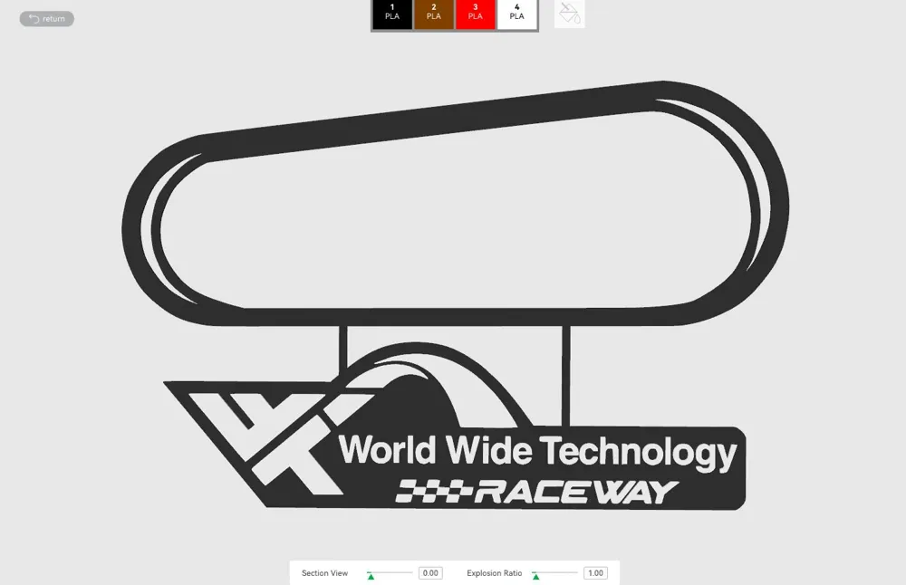 World Wide Technology Raceway Track Map (With Nameplate) by dakjones82 ...
