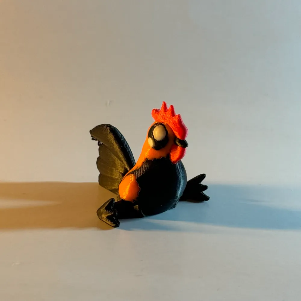 Articulated Cute Rooster by Waffly3D MakerWorld: Download Free 3D Models