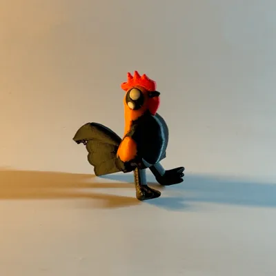 Articulated Cute Rooster by Waffly3D - MakerWorld