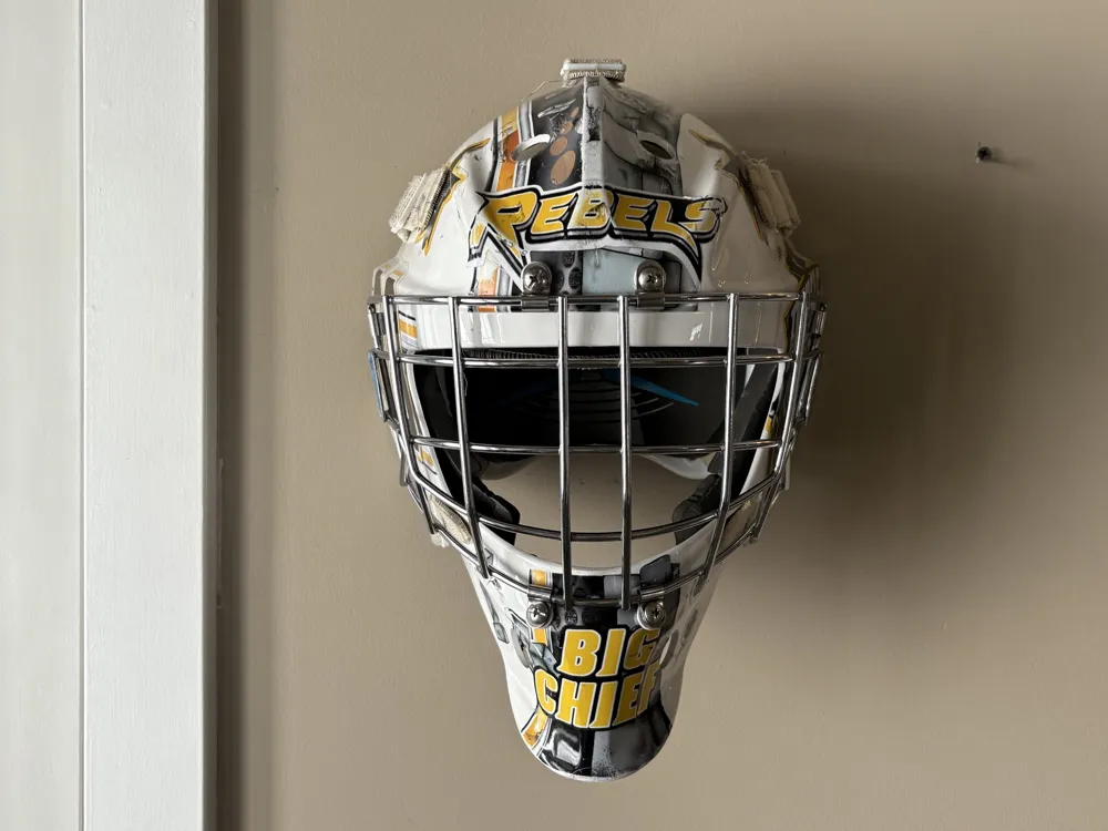 Goalie Mask Wall Mount - Free 3D Print Model - MakerWorld