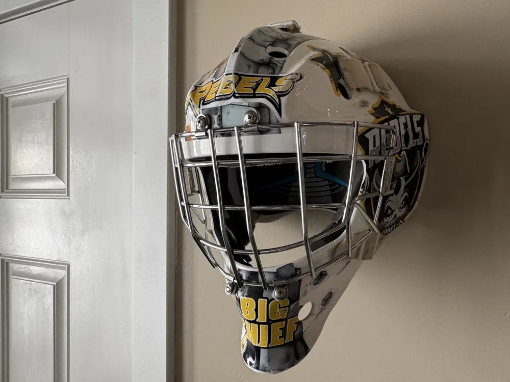 Goalie Mask Wall Mount - Free 3D Print Model - MakerWorld