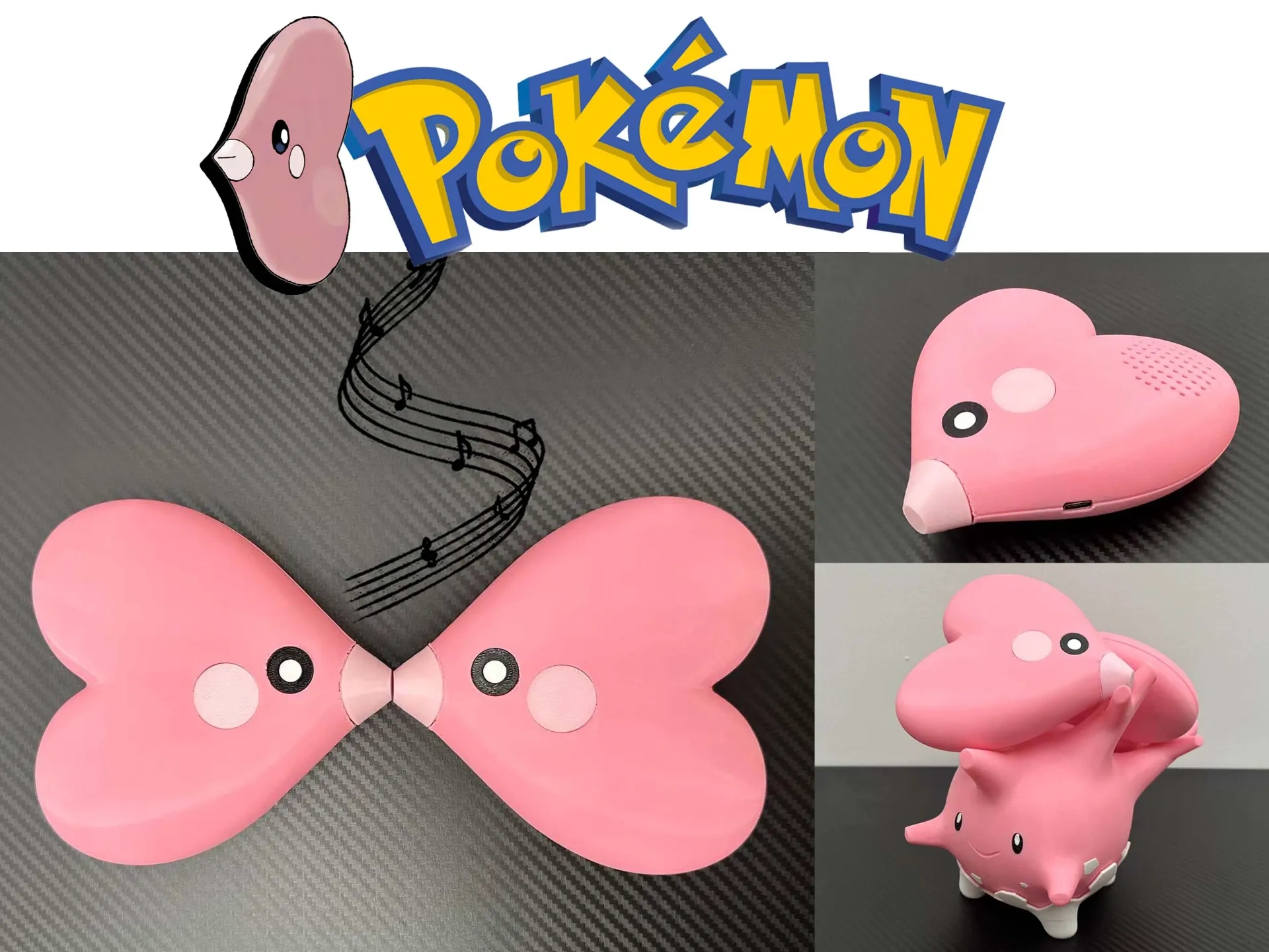 【Music Box】Pokemon Luvdisc, magnetic kissing Luvdisc, Valentine's Day ...