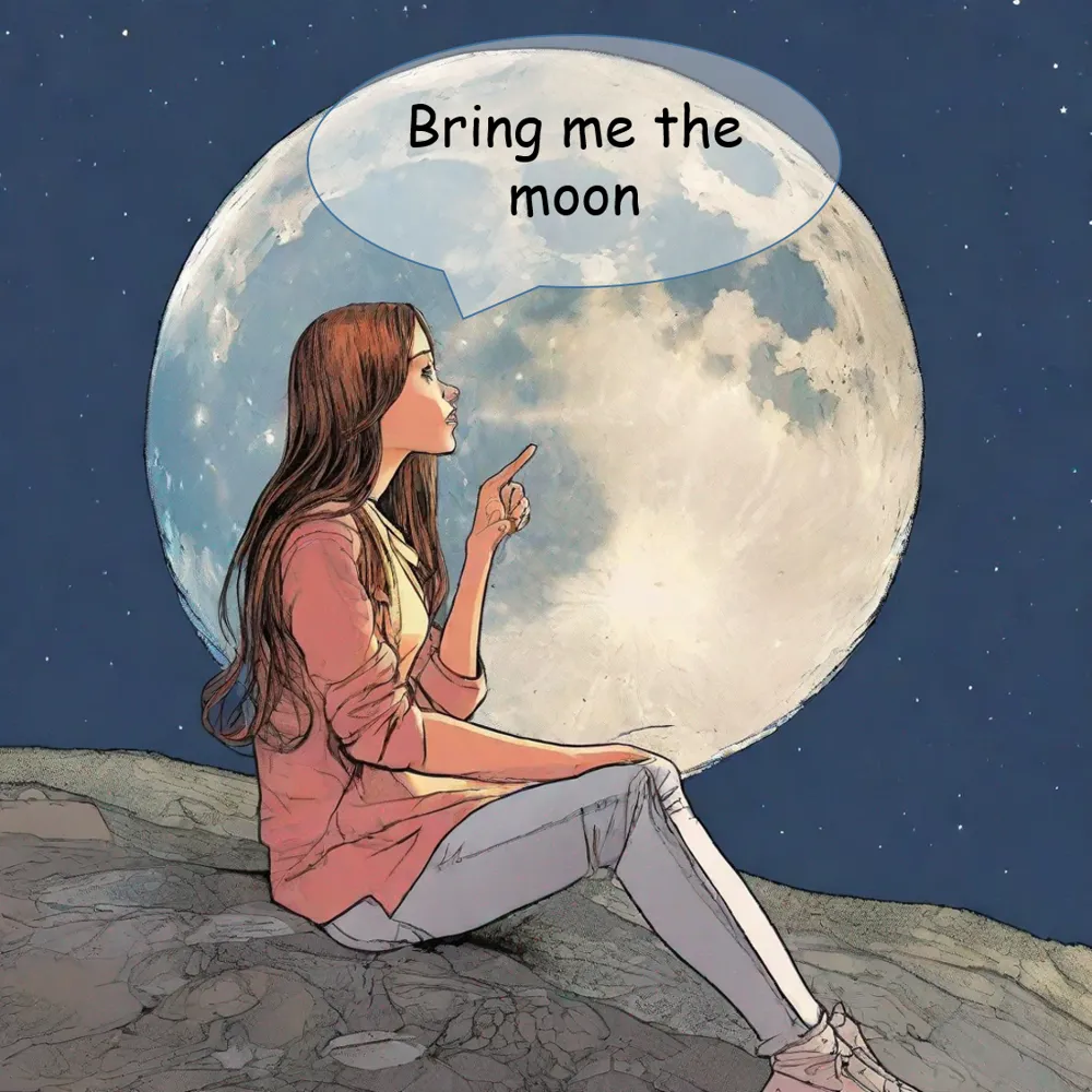 Boy meets girl NASA CGI-kit-Moon for your love one by G__W__ - MakerWorld