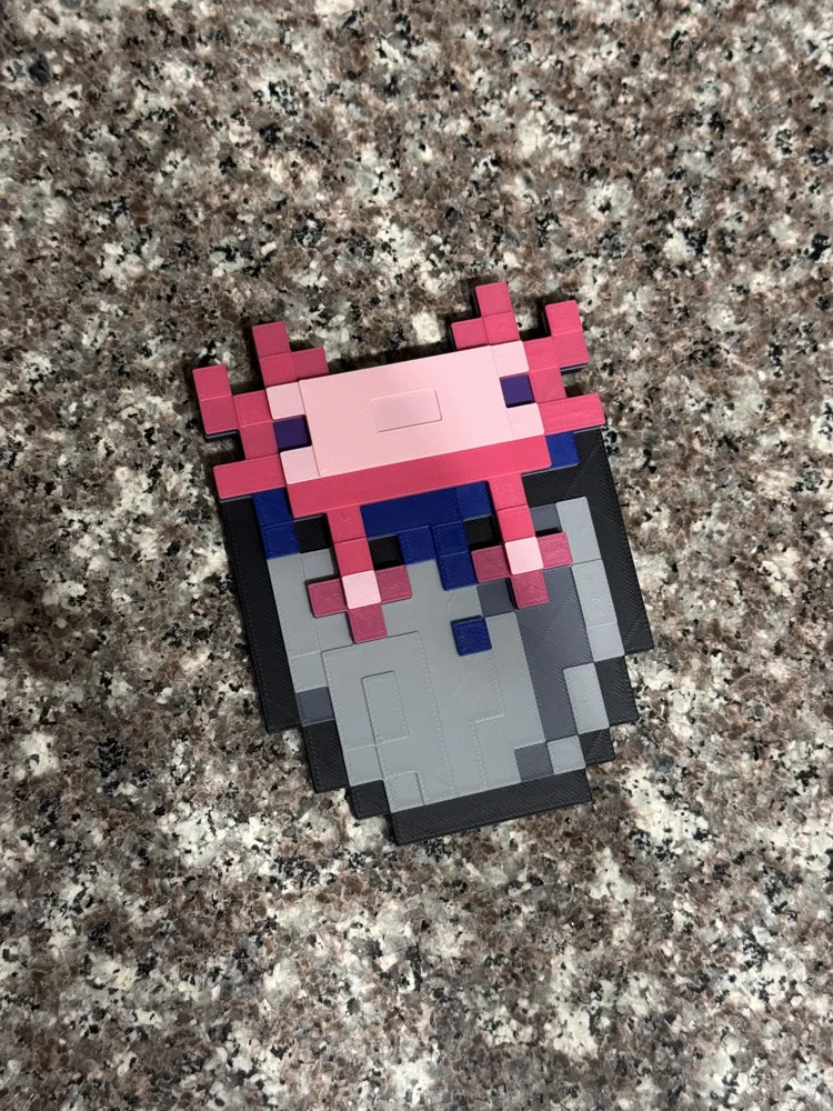 Axolotl Bucket - Minecraft Item Frame by jongoodfeller MakerWorld ...
