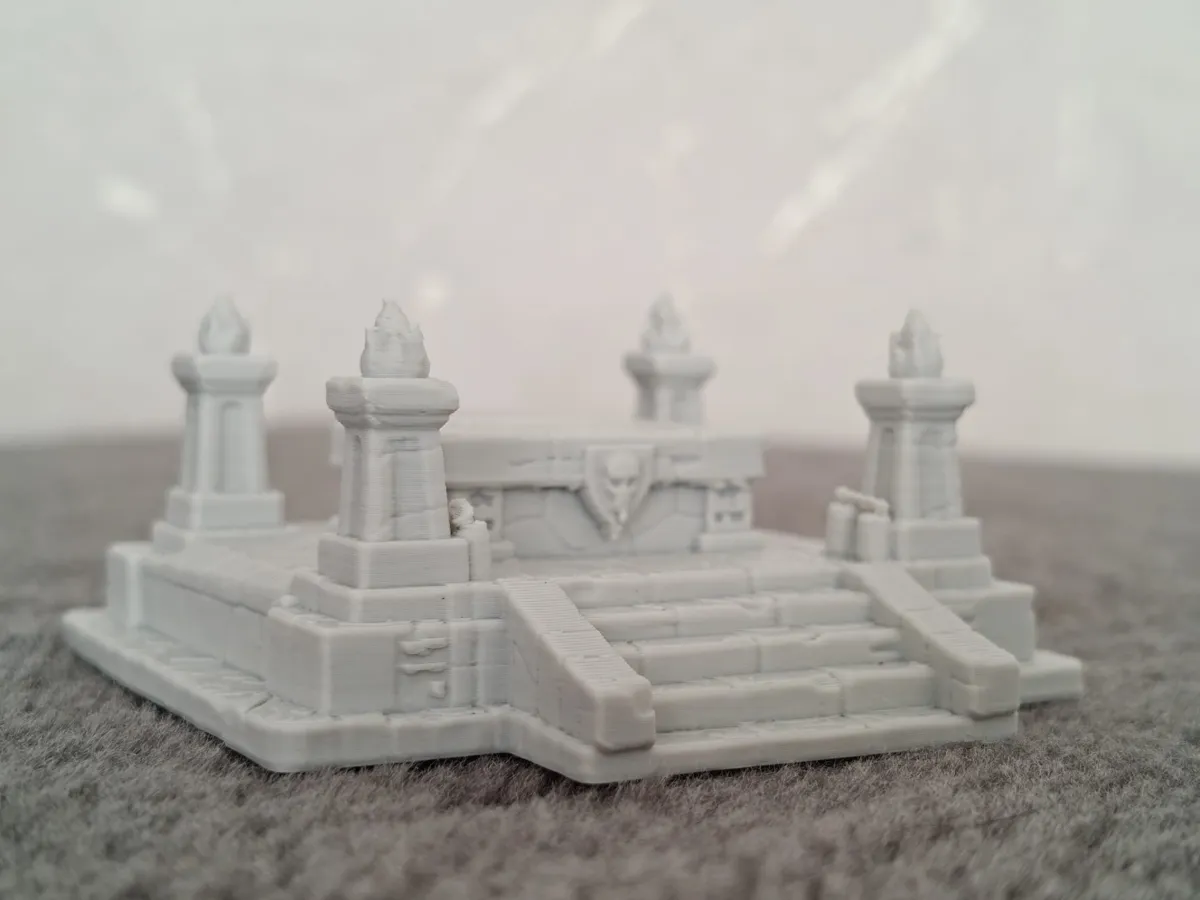 DnD ritual altar terrain prop - Free 3D Print Model - MakerWorld