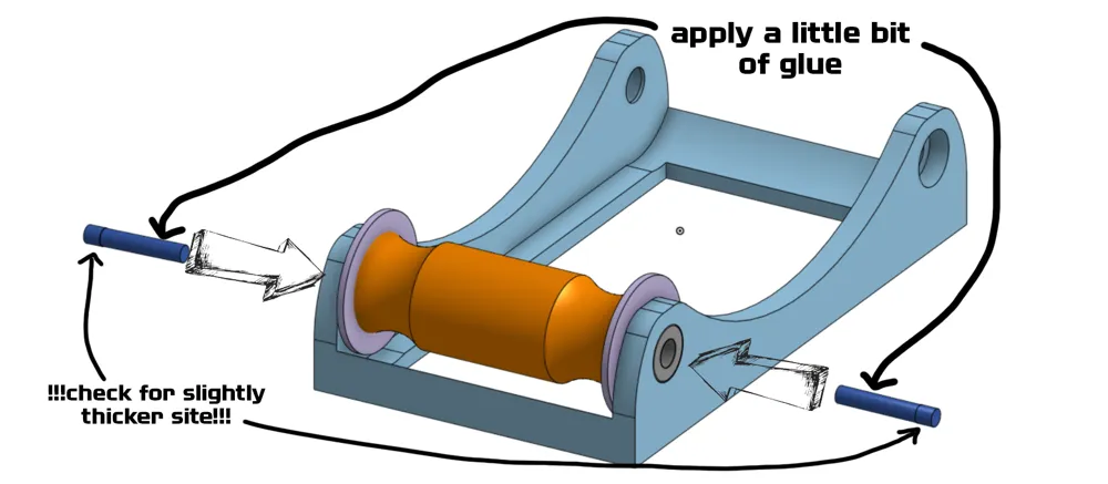 Filament roller - self aligning - with bearings - Free 3D Print Model ...