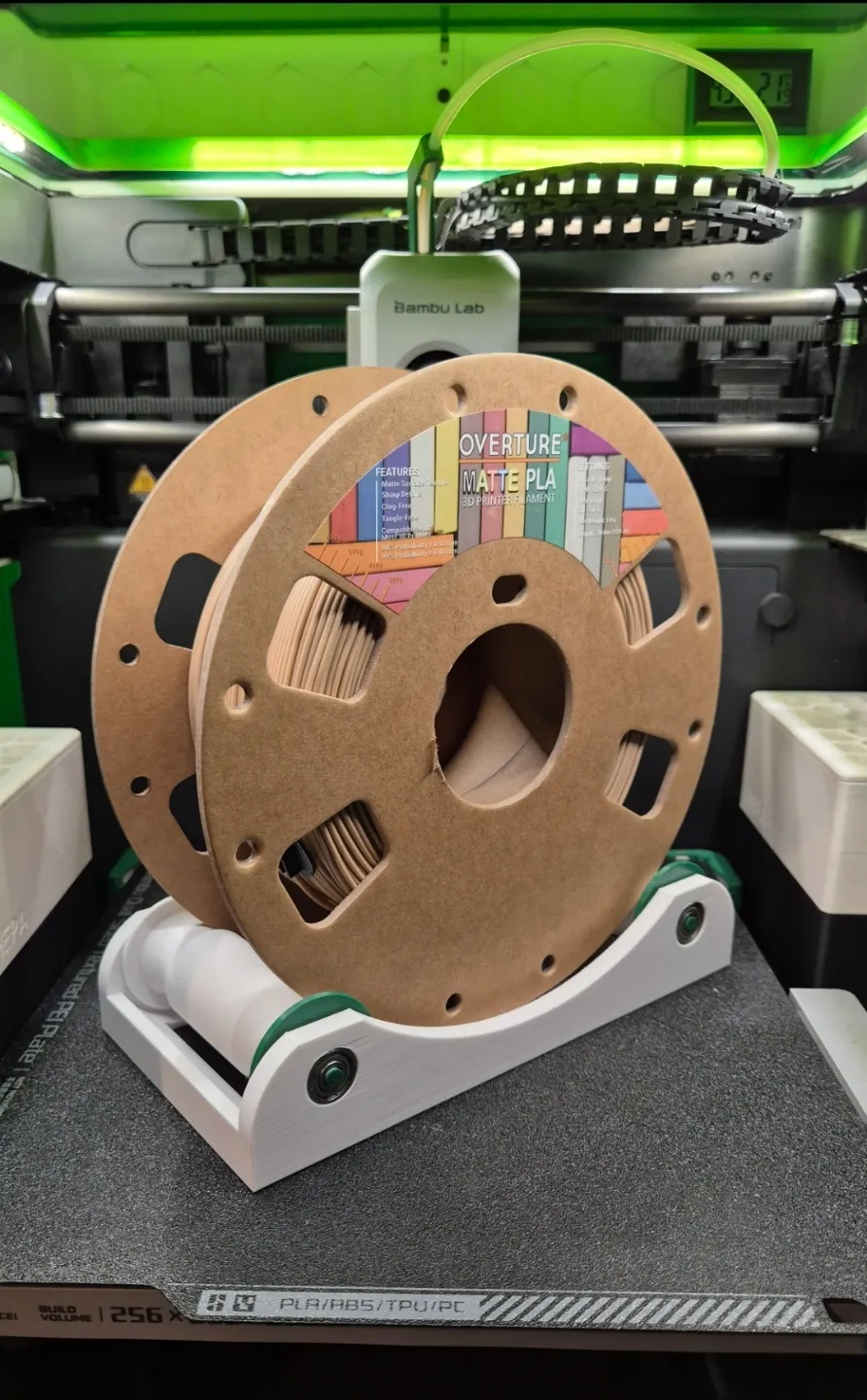 Filament roller - self aligning - with bearings by JacksonX - MakerWorld