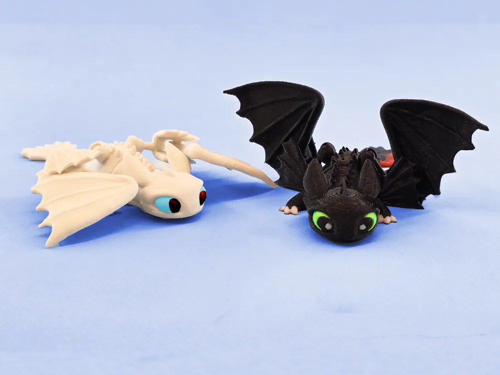 Articulated toothless nightfury dragon - Free 3D Print Model - MakerWorld