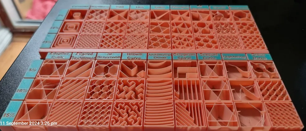 Bambu Studio and Orca Slicer infill test swatch by Simon ...
