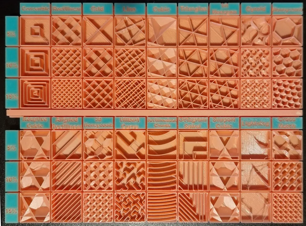 Bambu Studio and Orca Slicer infill test swatch by Simon ...