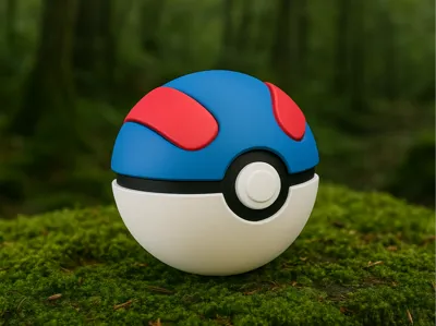 pokemon ball 3d print model download - MakerWorld