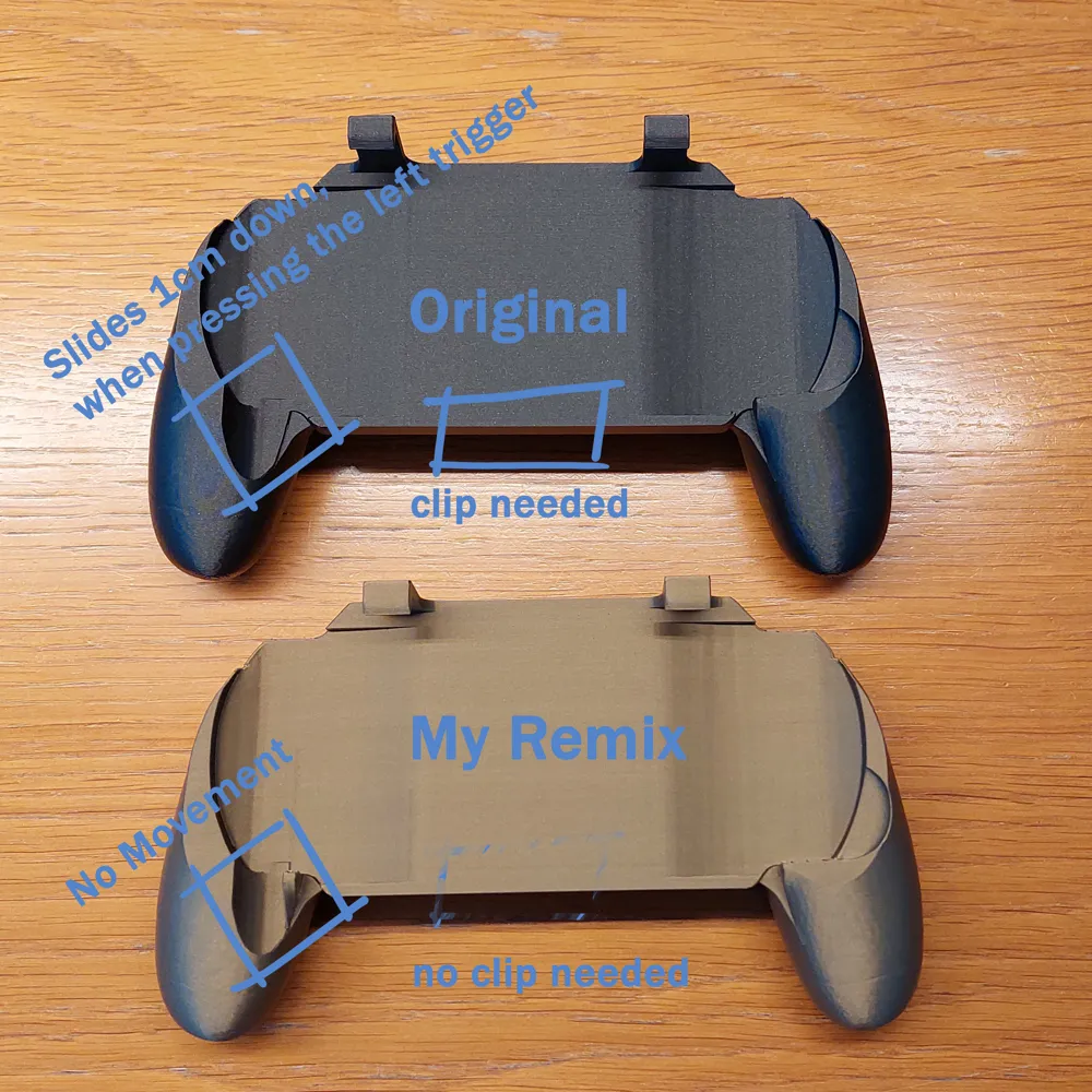 Funda con agarre para PSP 1000 con empuñaduras estilo PS4 (Remix ...