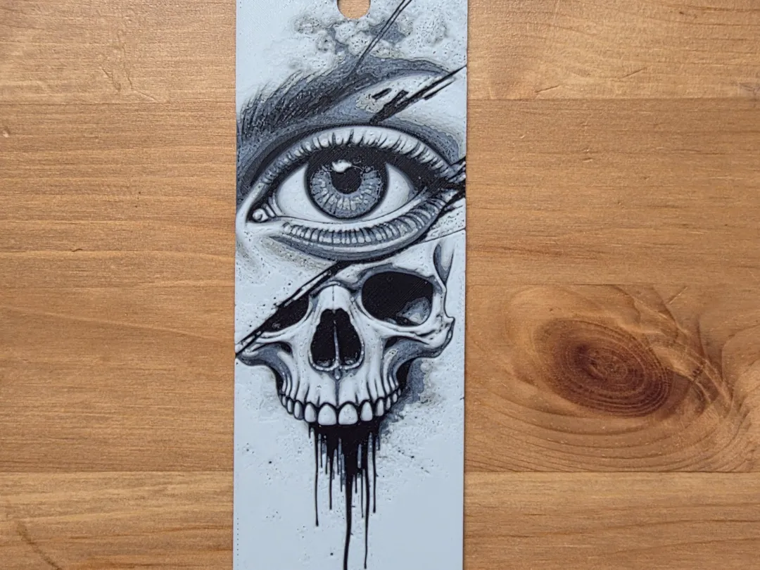 Skull Bookmark - Free 3D Print Model - MakerWorld