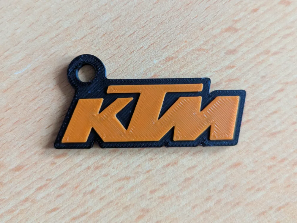 KTM logo keychain by Dava - MakerWorld