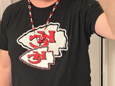 Kansas City Chiefs Pendant & Chain by IP_YAY MakerWorld: Download Free ...