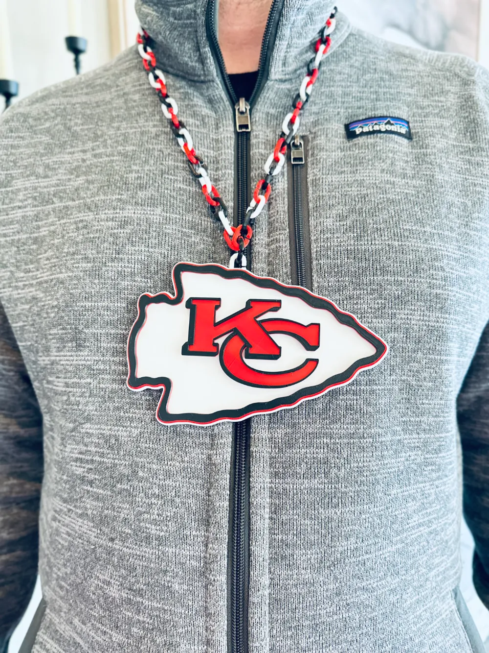 Kansas City Chiefs Pendant & Chain - Free 3D Print Model - MakerWorld