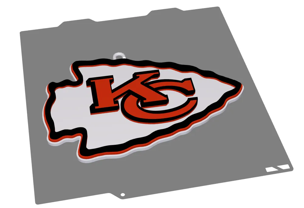 Kansas City Chiefs Pendant & Chain - Free 3D Print Model - MakerWorld
