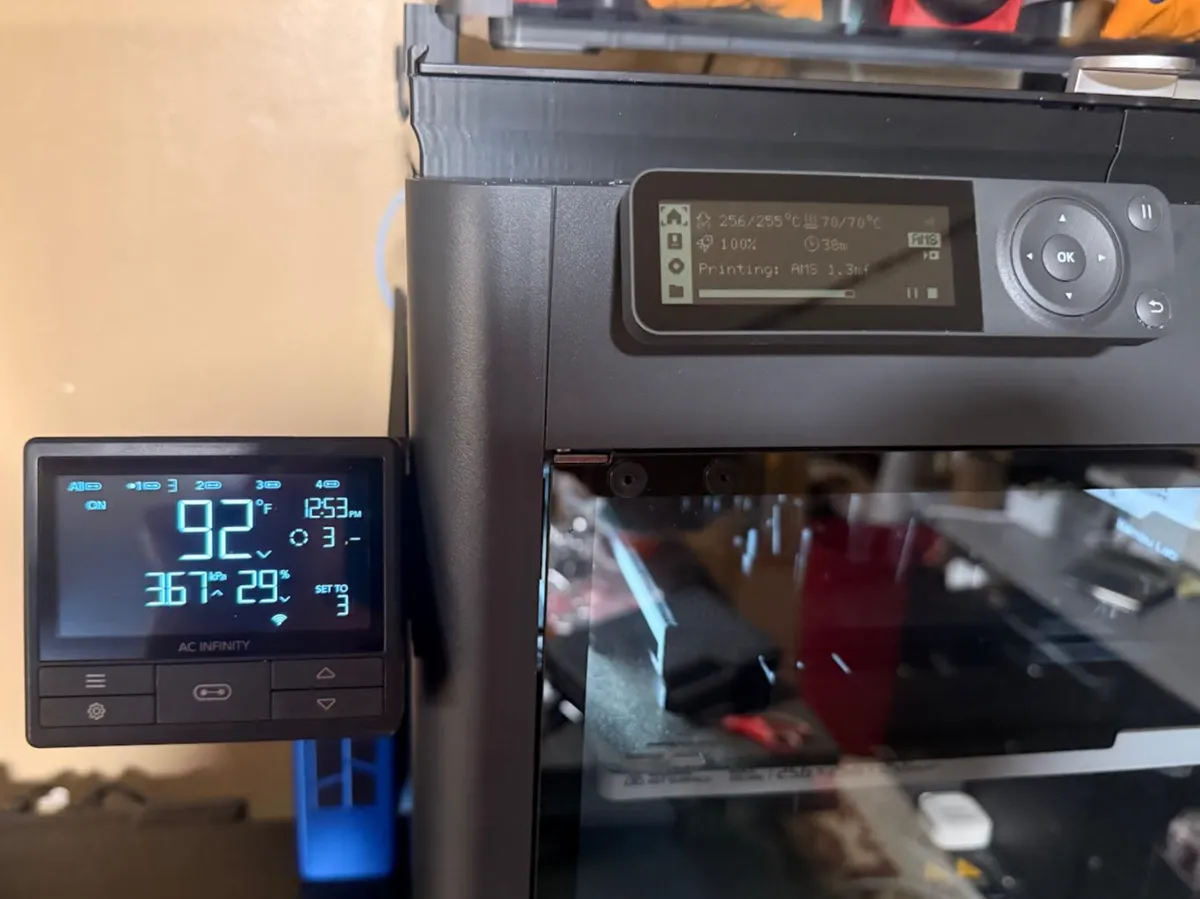 AC Infinity Fan Controller 69 Mount (BambuLab P1S) - Free 3D Print ...