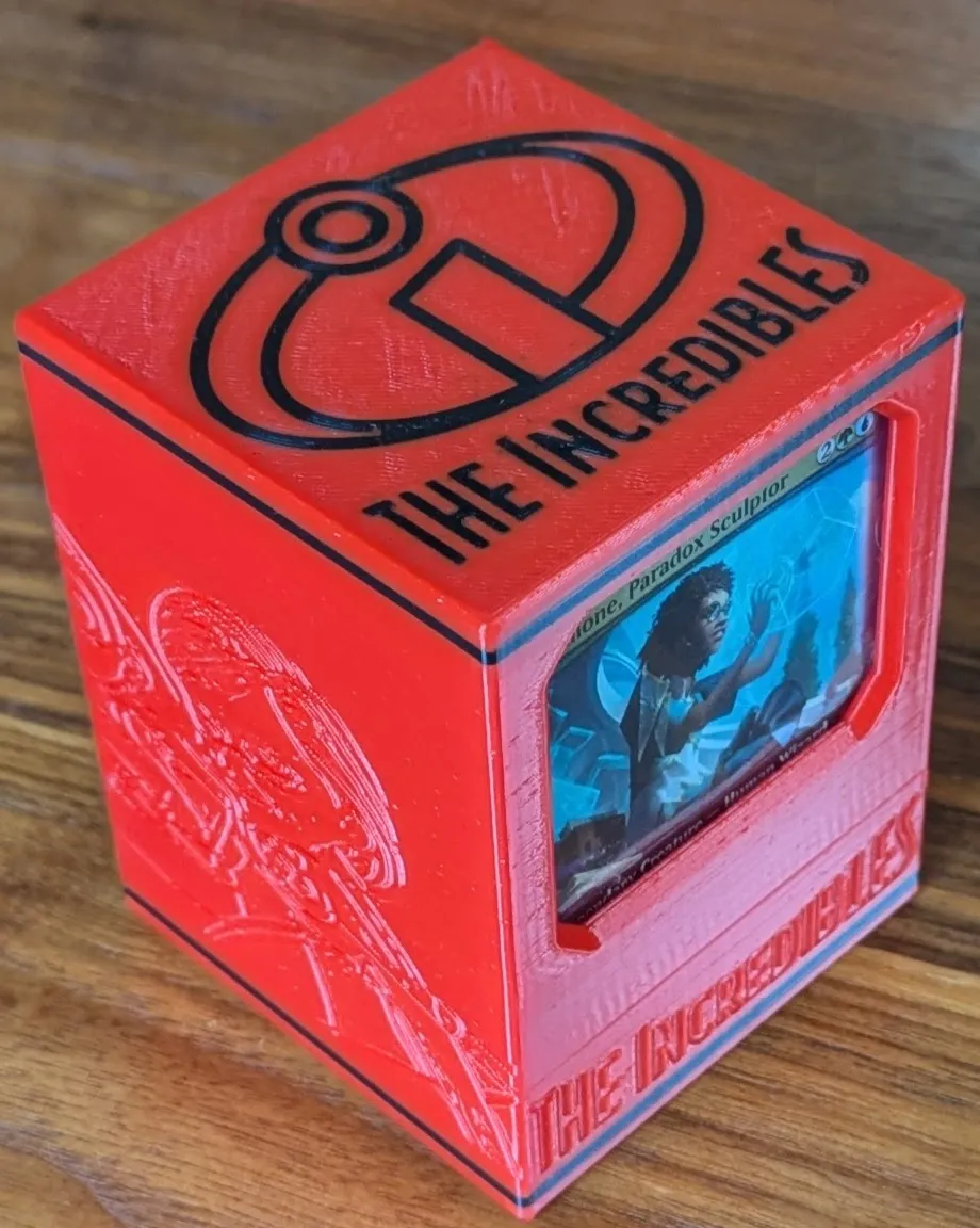 Scatola porta mazzo Incredibles per GCC: MTG, Pokémon - Free 3D Print ...