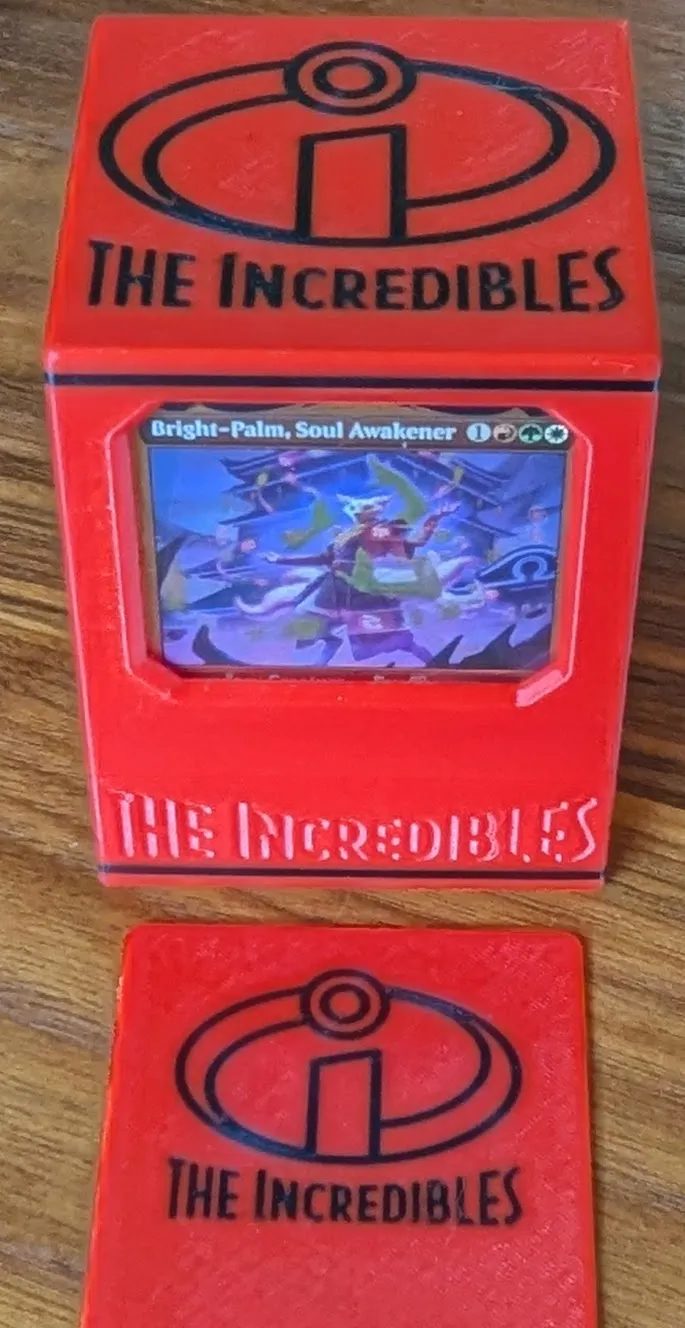 Scatola porta mazzo Incredibles per GCC: MTG, Pokémon - Free 3D Print ...