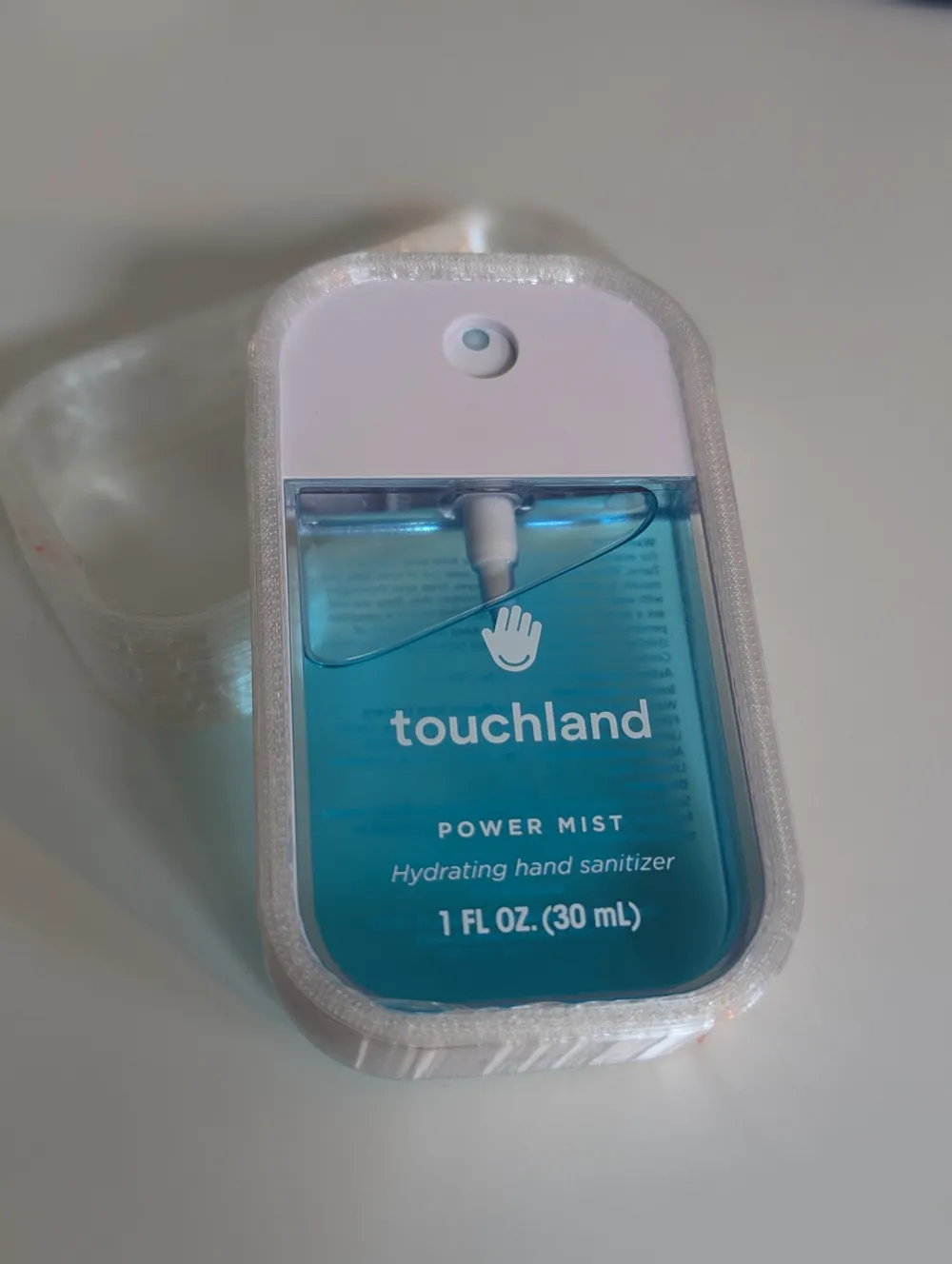 Touchland Hand Sanitizer Keychain Case - Free 3D Print Model - MakerWorld
