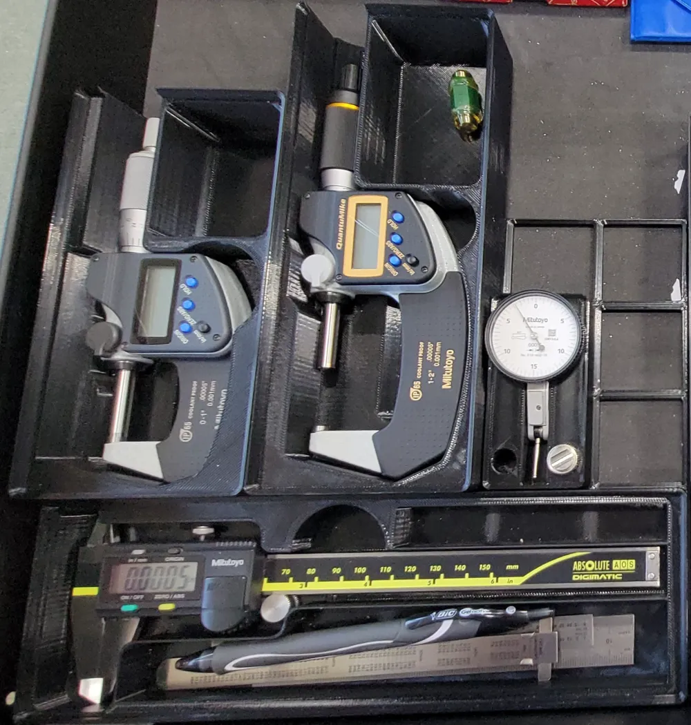 Gridfinity 1-2" Mitutoyo Micrometer With Storage by AKT Creates ...