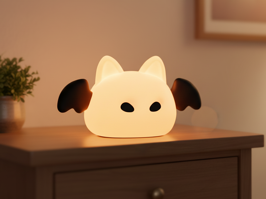 LED Night Light Little Bat Night Light multi-part printing by 喵喵骑士 ...