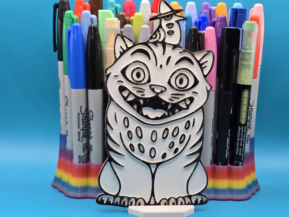 Derpy Tiger Cat Sussie Kpop Demon Hunters Coloring by Merilno3D ...