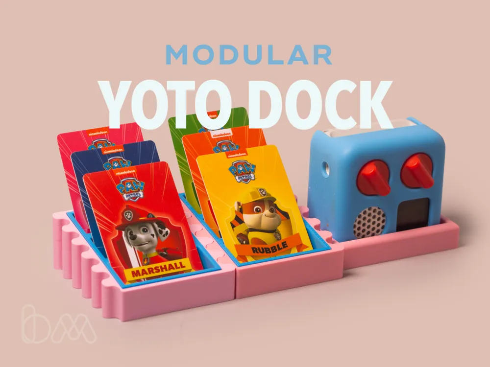 Modular Yoto Mini Dock with Expandable Library - Free 3D Print Model ...