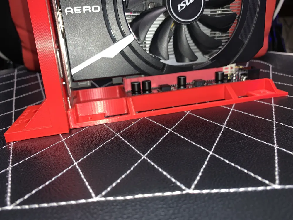 GPU Riser Rig Mount and Support - Free 3D Print Model - MakerWorld