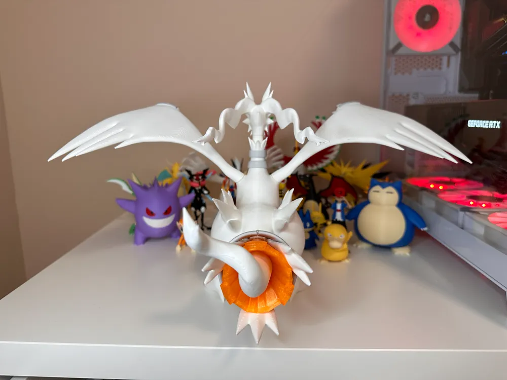 Reshiram (Pokemon) Fully Assembled 200mm Tall - Free 3D Print Model ...