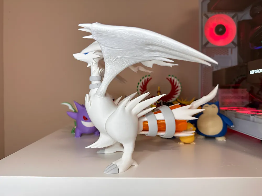 Reshiram (Pokemon) Fully Assembled 200mm Tall - Free 3D Print Model ...