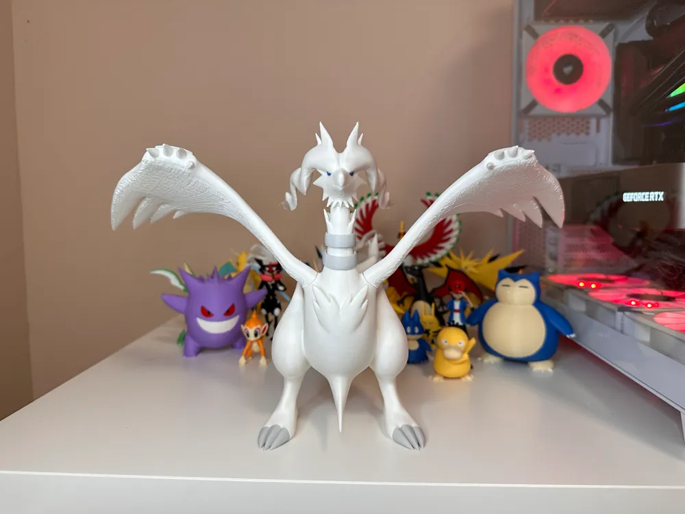 Reshiram (Pokemon) Fully Assembled 200mm Tall - Free 3D Print Model ...