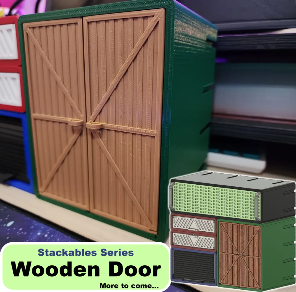 (Stackable Series) - Wooden Door Box by TriDee Design MakerWorld ...