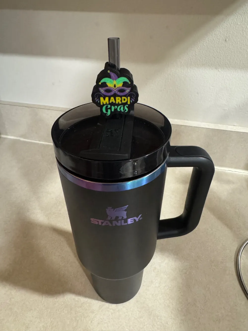 Mardi Gras Stanley Cup Straw Topper by Carman3D MakerWorld: Download ...