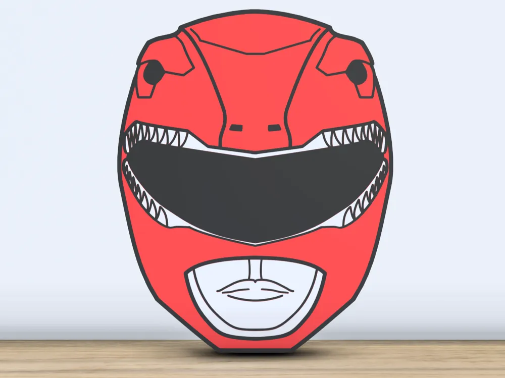 Red Ranger - Layered - Wall Art - Power Rangers by JF-699 - MakerWorld